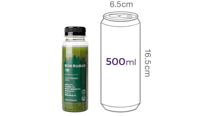 [샐러드판다] 클렌징 착즙주스 190mL 3종(ABC/그린/옐로) - 마켓컬리